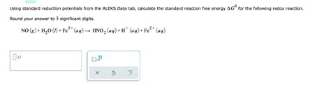 Solved Using Standard Reduction Potentials From The Aleks