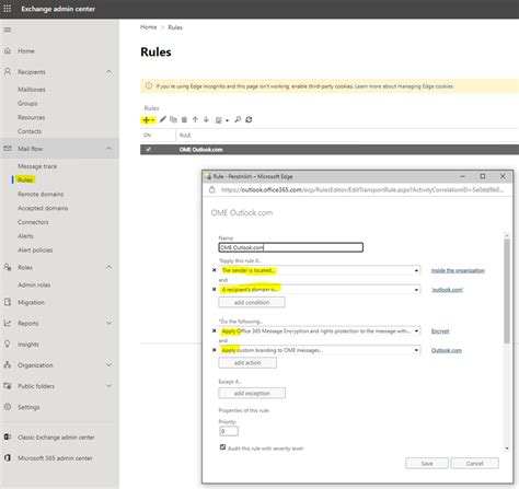 Advanced Office 365 Message Encryption Ome Usage Example With A Custom Branding Template