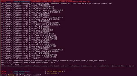 An Error Occurred During The Initial Compilation Process Issue Robomechanics Quad Sdk