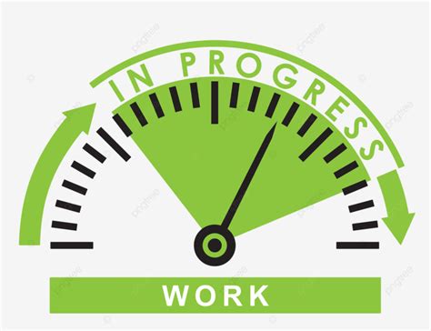 Work In Progress Vector Hd Images Work In Progress Monitoring Scale Illustration Template