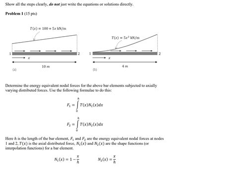 Solved Problem 1 15 Pts Determine The Energy Equivalent