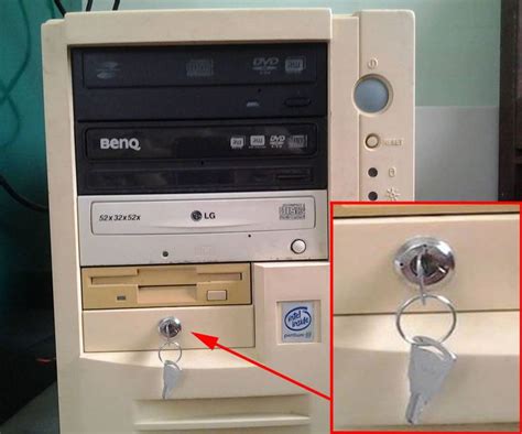 Lock Your Computer CPU Cabinet With Handheld Key