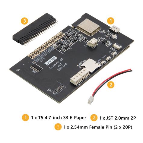 Lilygo T5 47 Inch E Paper Display Kit V23 Esp32 S3 Programmable Development Driver Board