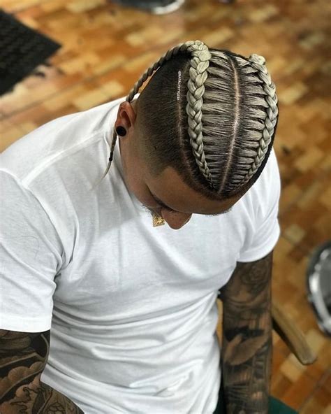 French Braids Men Styles