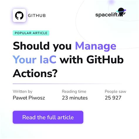 Spacelift On Linkedin Should You Manage Your Iac With Github Actions