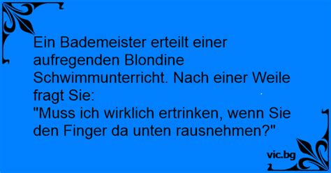 Schwimmunterricht F R Eine Blondine