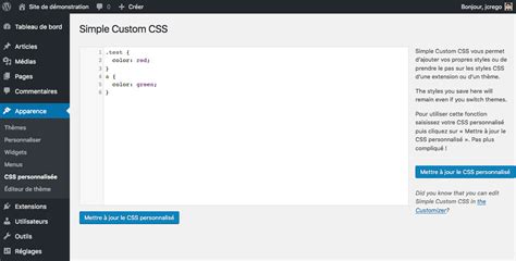 Ajout De Css Personnalisés Avec Un Plugin Web Formation