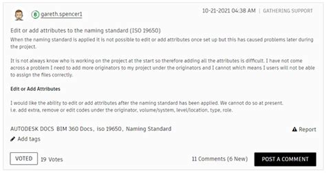 Autodesk Construction Cloud Edit Or Add Attributes To The Naming Standard Iso 19650