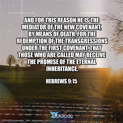 Hebrews 9 15 Bible Cross References Connecting Verses Across
