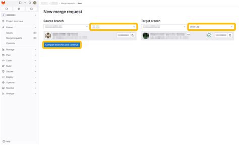 Gitlab Git Merge하기