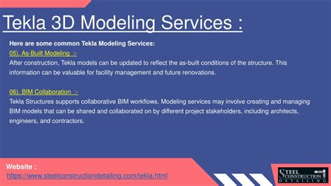 Ppt Tekla3dmodeling Steelconstructiondetailing Powerpoint Presentation Id12732382