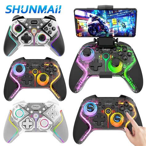 Upgraded Dual Vibration Wireless Game Controller Ergonomic Wireless Gamepad Rgb Led Bluetooth