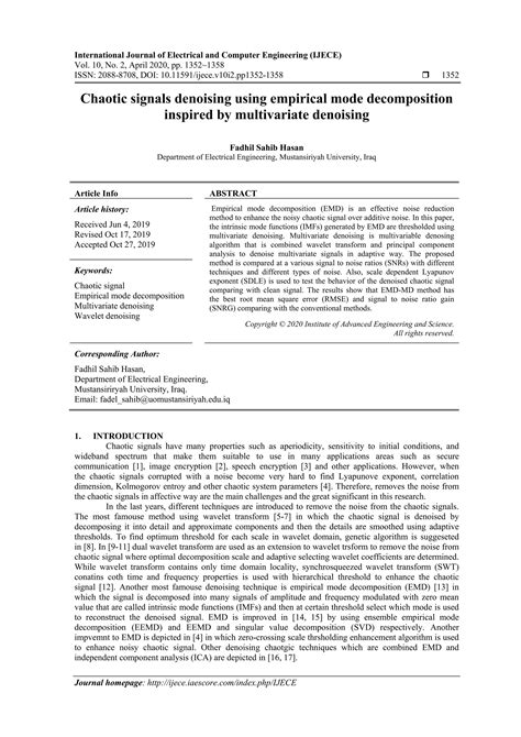 Chaotic Signals Denoising Using Empirical Mode Decomposition Inspired By Multivariate Denoising