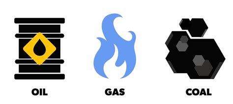 Premium Vector Oil Gas Coal Vector Energy And Resources Icons Fossil