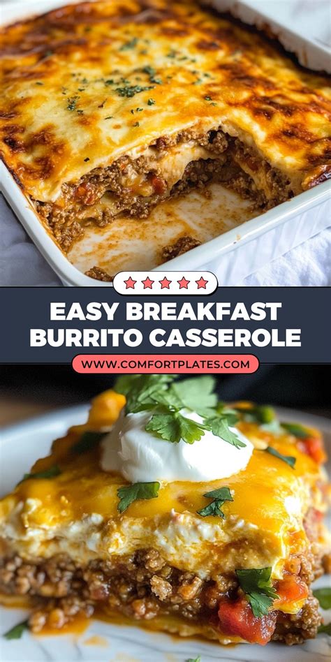 Breakfast Burrito Casserole Delight Easy Brunch Recipe