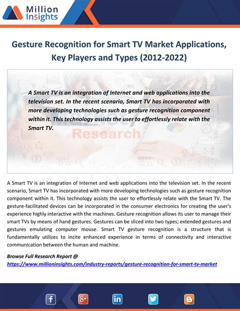 Million Insight Gesture Recognition For Smart Tv Market Applications Key Players And Types