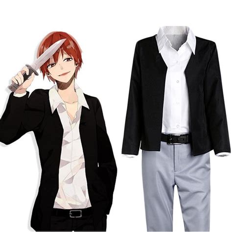 Anime Assassination Classroom Karma Akabane Black Jacket Shirt Pants