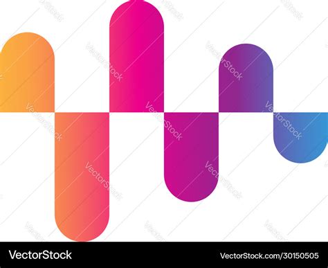 Rounded Audio Spectrum Wave Music Sound Equalizer Vector Image