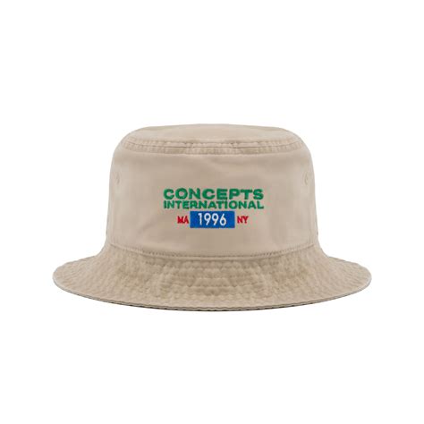 Cncpts Intl 1996 Bucket Hat Washed Taupe