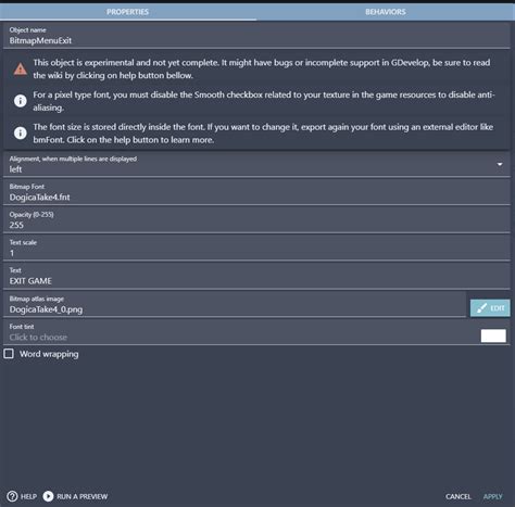 Solved Generating Fonts For The Bitmap Text Object How Do I