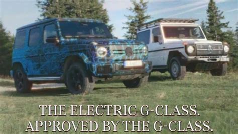 Electric Mercedes G Class Travels In Time To Meet Ancestor In New Teaser