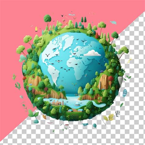Ilustración Del Planeta Tierra En Png Archivo Psd Premium
