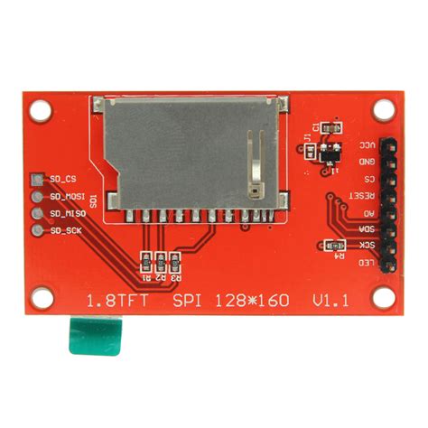 1pcs new 1 8 128x160 spi tft lcd display modul sd card für arduino