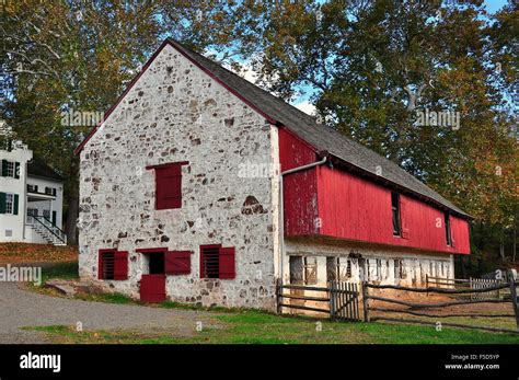 Hopewell Furnace Pennsylvania The Stone And Wooden Barn Housed 36