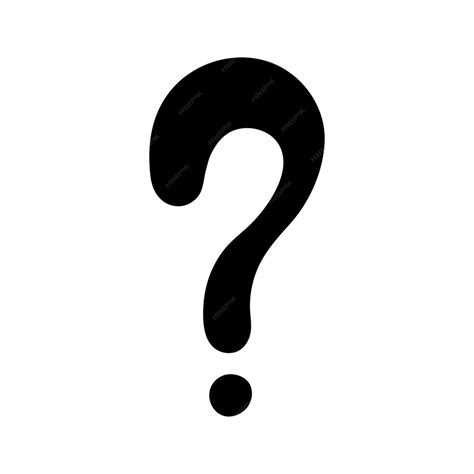Premium Vector Question Mark Silhouette In Simple Style Vector Illustration Quiz And Exam Concept