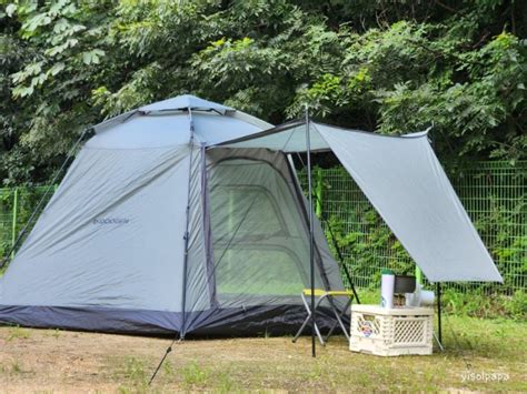치기 편한 아이두젠 원터치텐트 오토 8 윈도우 플러스로 금오산 야영장 캠핑 네이버 블로그