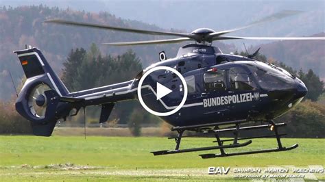 Eurocopter Ec 135 And Airbus Helicopters H145 German Police Takeoff