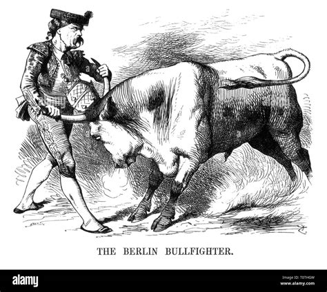 Politik Kulturkampf Karikatur Torero Otto Von Bismarck Hat Den