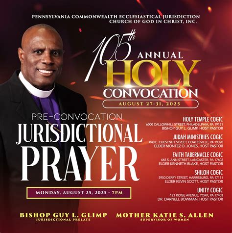 🙌 The 105th Holy Convocation Is Here We Enter This Season With