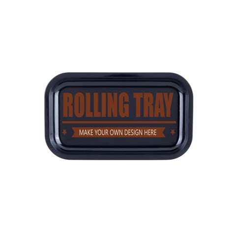 Custom Medium Size Rolling Tin Tray With Free Shipping