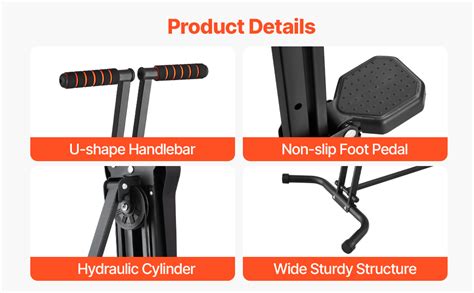 Stair Stepper Vertical Home Gym Cardio Climber Folding Workout Exercise Machine VEVOR US