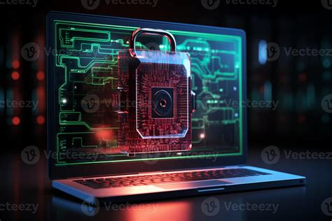 Secure Access To Computer Files Through Password Protected Screen Unlocking Ai Generated