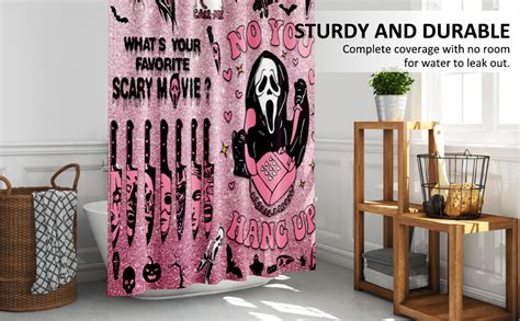 Kaira Halloween Shower Curtain 72x72 Inch With Hooks