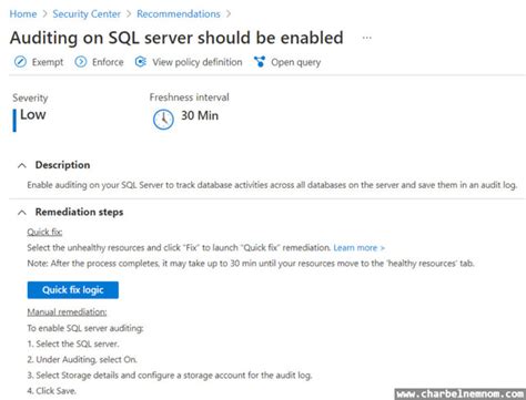 Enable Azure Sql Auditing With Azure Policy Charbel Nemnom Mvp Mct Ccsp Cism Cloud