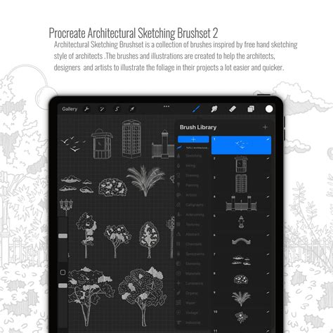 Procreate Architectural Sketching Brushset And Illustrations 2 Toffu Co
