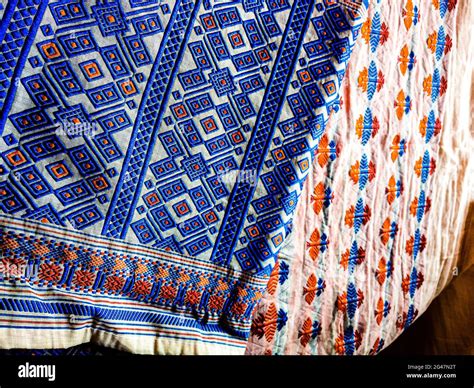 Tribal Pattern Or Ethnic Pattern Is Used For Assam Motif Design Or Muga