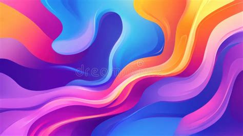 Dynamic Flow Of Abstract Vibrant Colors With Fresh Groceries For