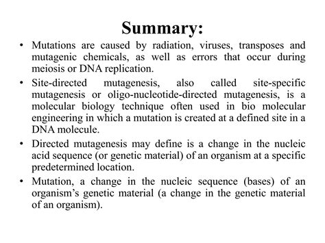 Site Directed Mutgenesis Oligonucleotide Directed Mutagenesis Pptx