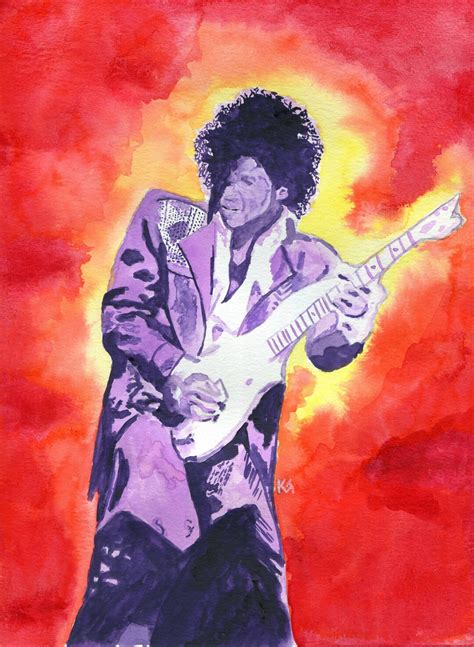 Prince Purple Rain Art Print 8 X 10 Etsy