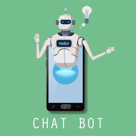 Premium Vector Robot Virtual Assistance On Smartphone