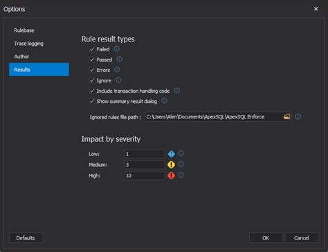ApexSQL Enforce Screen Shot Tour