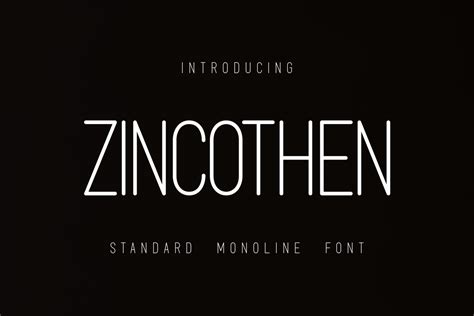 Zincothen Regular Font Xfonts Pro