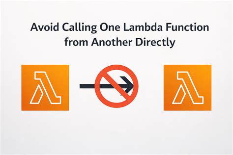 Dont Make Lambda Call Lambda Better Aws Patterns By Bhathiya