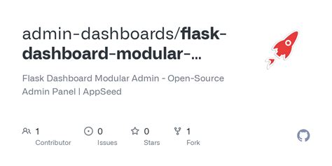 GitHub Admin Dashboards Flask Dashboard Modular Admin Flask Dashboard Modular Admin Open