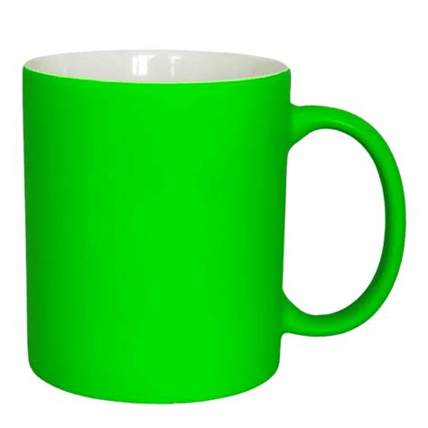 Caneca De Porcelana Verde Neon Pampatech Pampa Tech