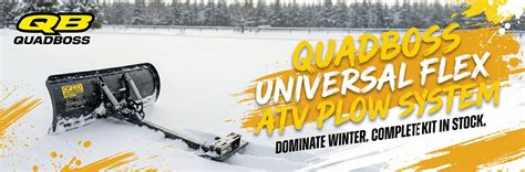 Winter Vs You Win The War With The Quadboss Atv Universal Flex Plow